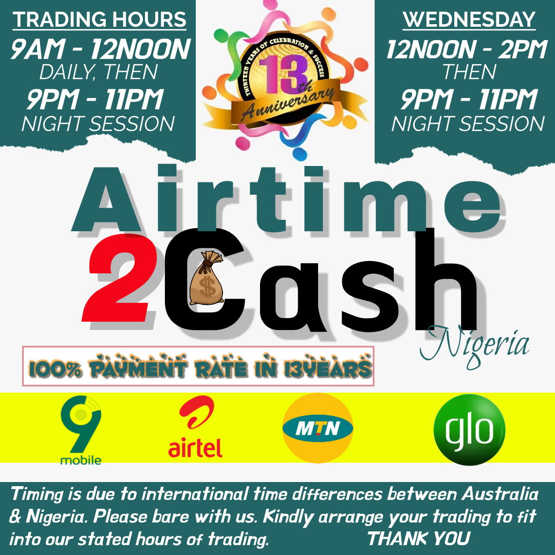 2024 - Airtime2Cash NIgeria